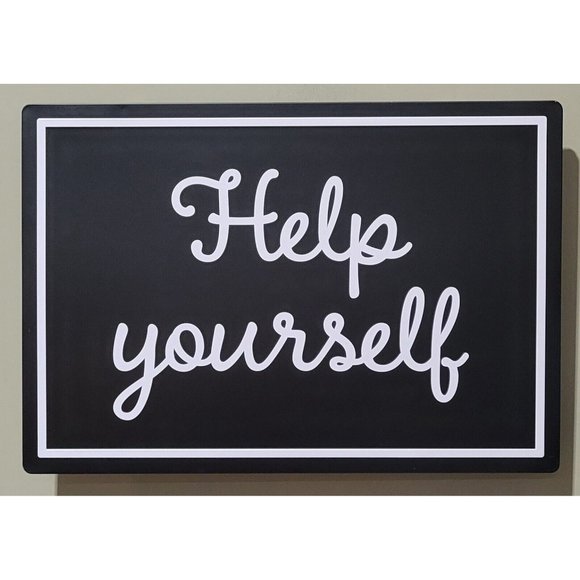 Horizon | Accents | Help Yourself 2 X 4 Hanging Metal Black White Home ...